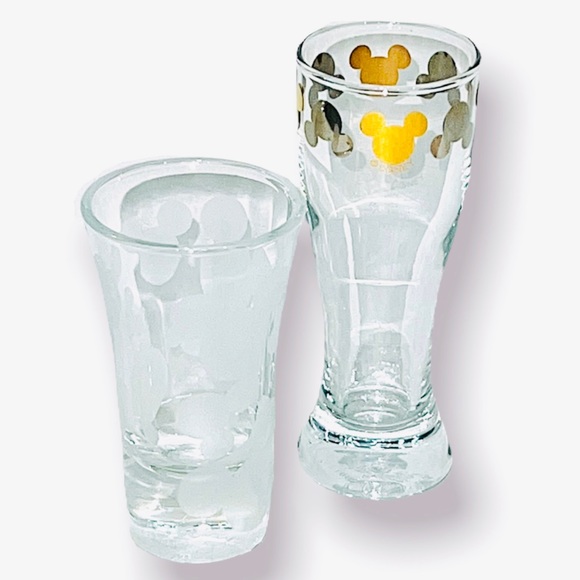 Disney | Dining | 2 Mickey Mouse Disney Parks Double Shot Glasses ...